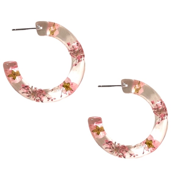 Francesca's Collections | Jewelry | 43 New Acrylic Hoops With Natural ...